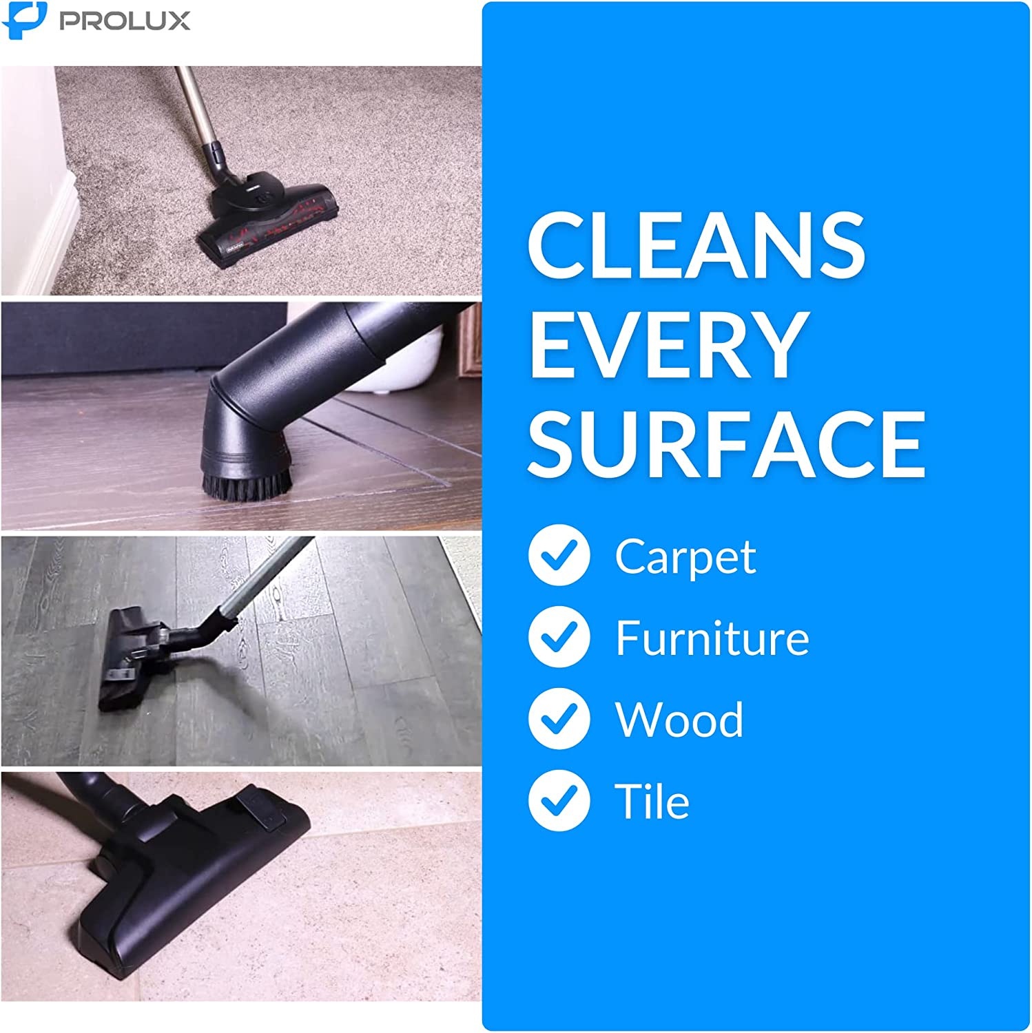 Prolux Tritan Canister Vacuum With Powerful 12 Amp Motor – Prolux Cleaners