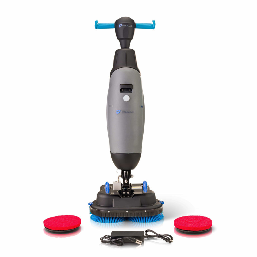Prolux PLCC430BN Cordless Commercial Micro Dual Brush Floor Cleaner, S ...