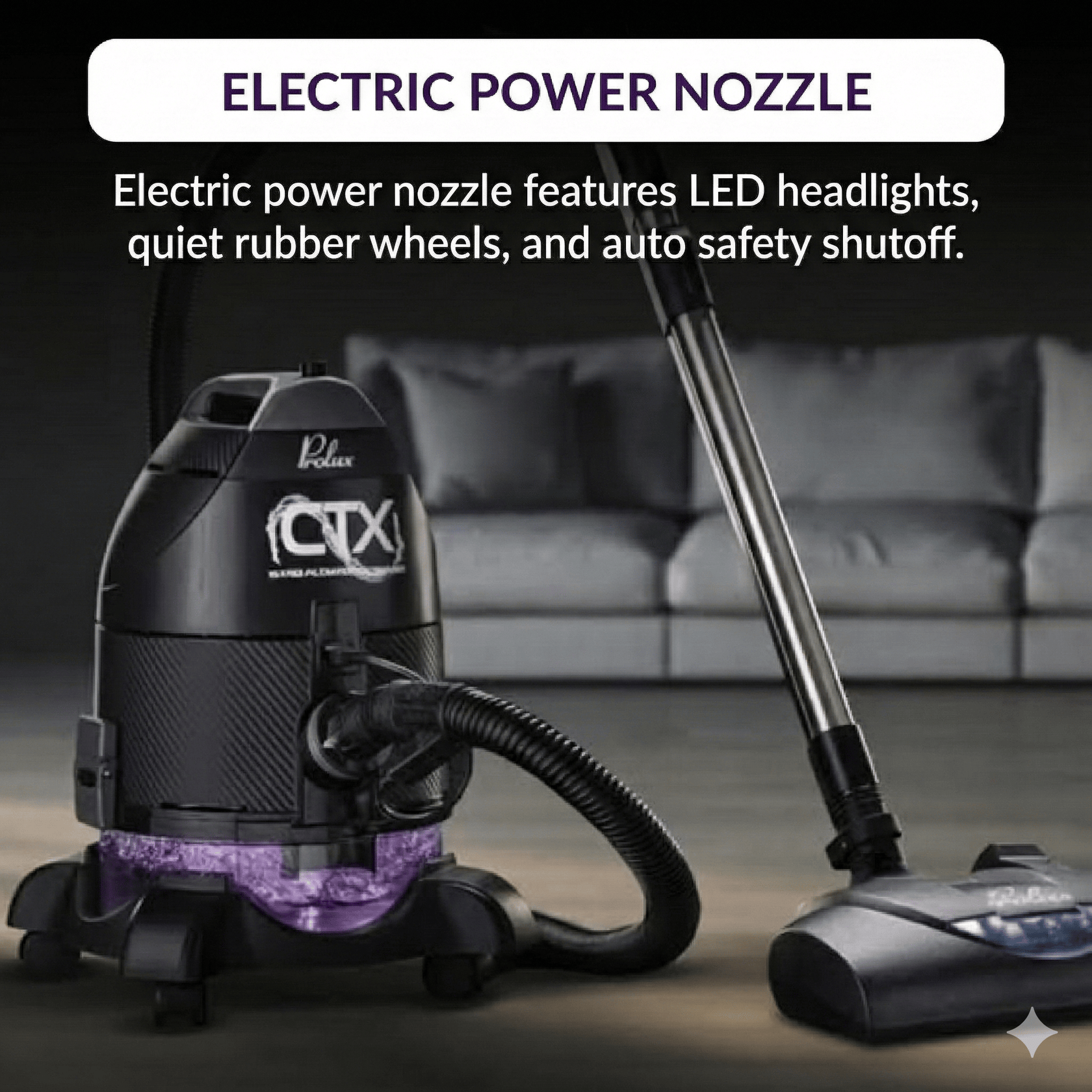 Prolux CTX ELITE Water Filtration Bagless Canister Vacuum Cleaner w/ P ...