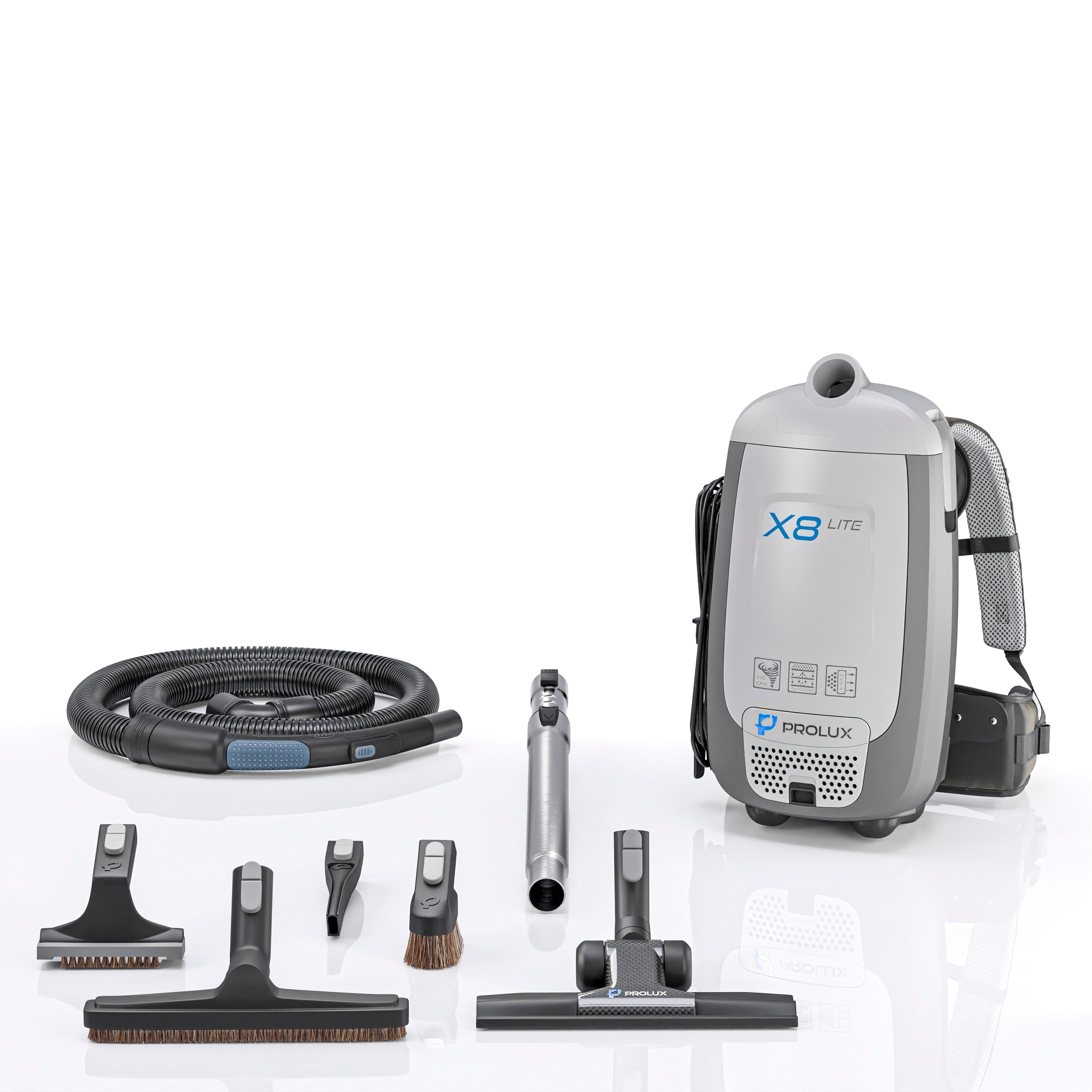 Prolux X8 Lite Backpack Vacuum w/ Premium Tool Kit for Light Commercia ...